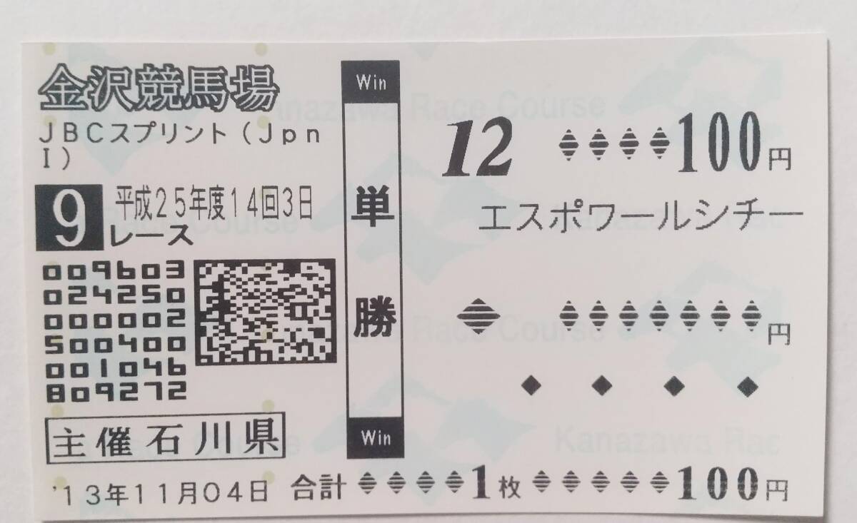 Yahoo!オークション - 13年 JBCスプリント エスポワールシチー 現地的...