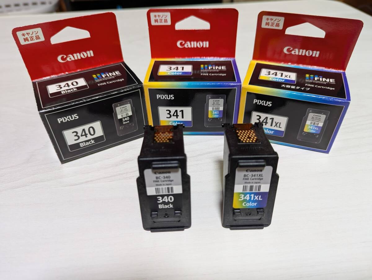 Yahoo!オークション - Canon BC-340 BC-341 BC-341XL 新品未開封3+ジ...