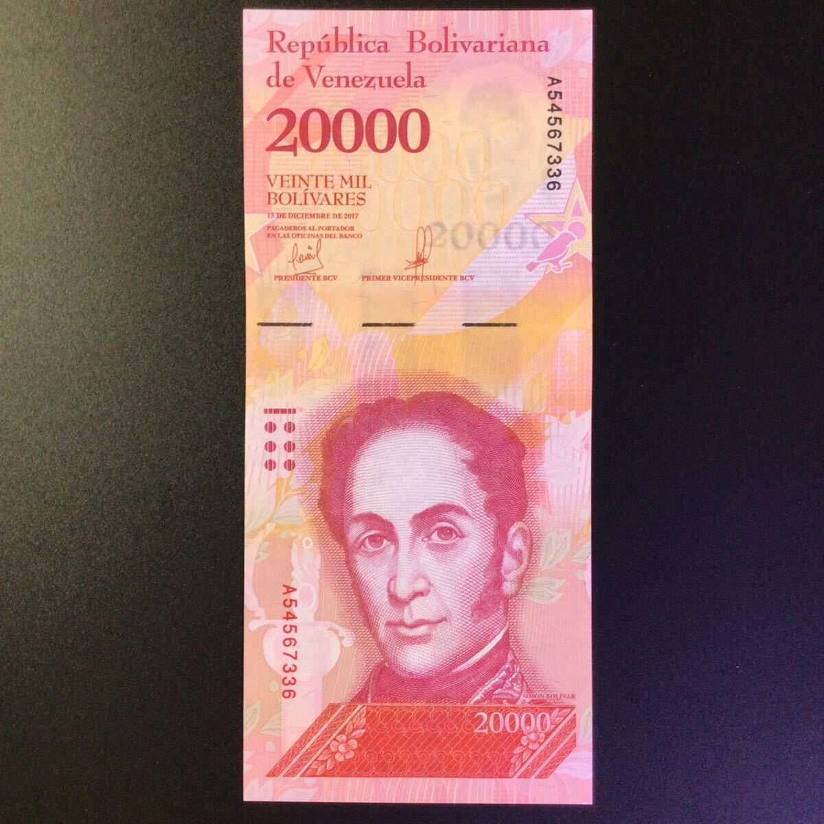 Yahoo!オークション - World Paper Money VENEZUELA 20000 Bolivares【...