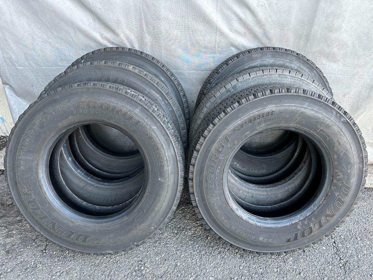 Yahoo!オークション - 冬用 225/80R17.5 123/122L DUNLOP YOKOHAMA 6...