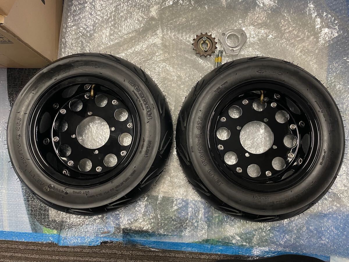 Yahoo!オークション - Gクラフト 3.5J 4.0J 110/80-8 120/70-8 スプロ...