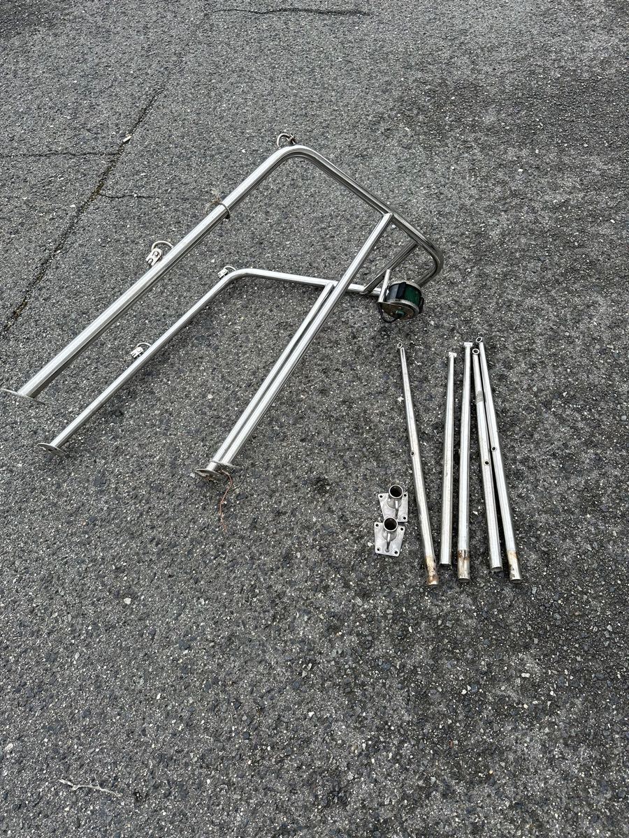 Yahoo!オークション - ヤマハ ヨット 船首側 バウレール Y28 全てセッ...