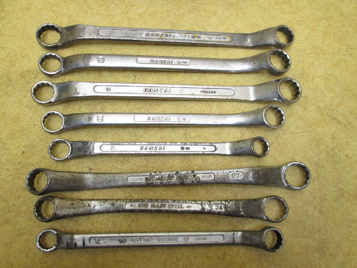Yahoo!オークション - BANZAI KTC TONE めがねレンチ 8本セット SCM3 S...