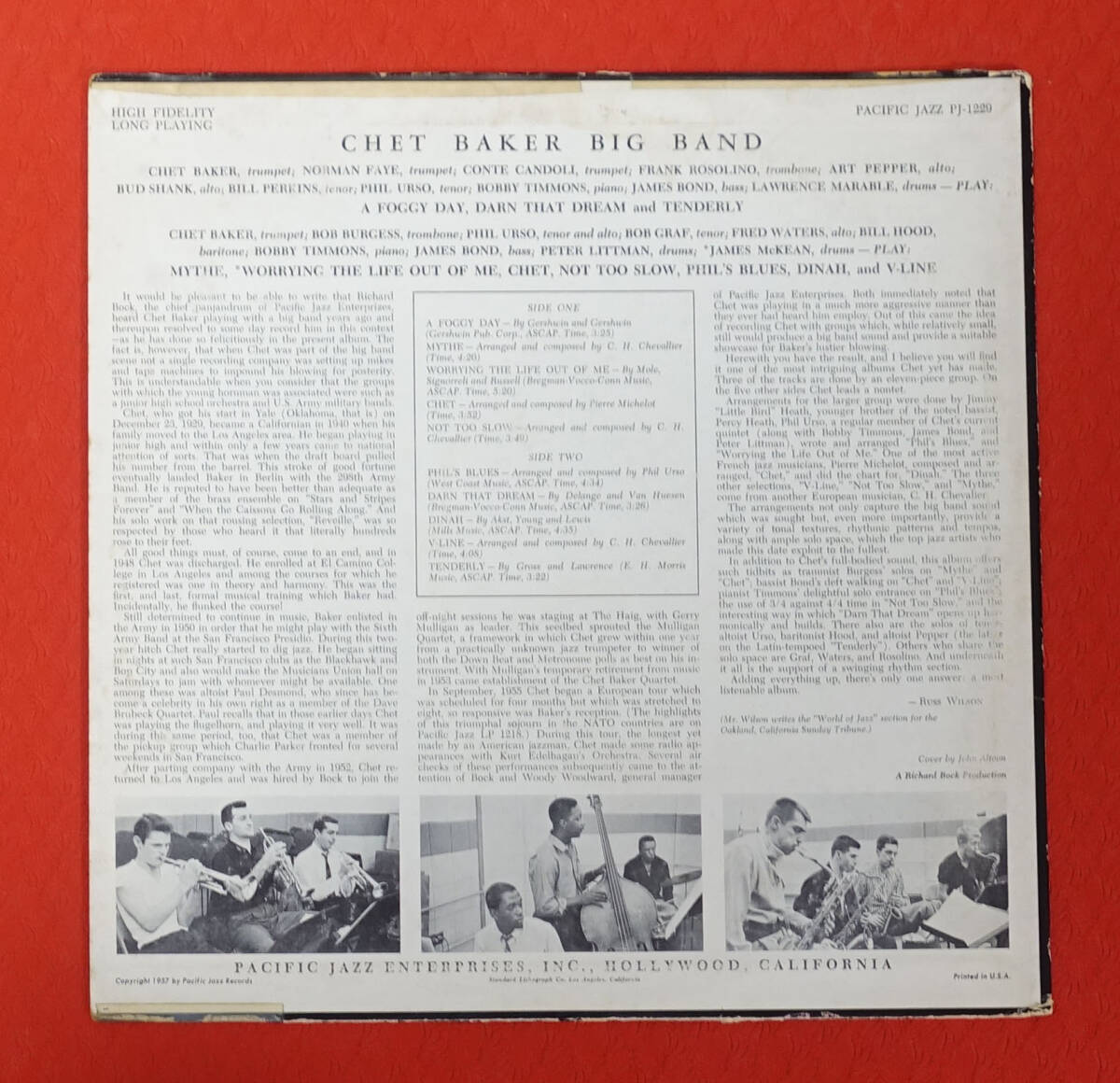 US Pacific Jazz PJ-1229 オリジナル Big Band Chet Baker DGレーベル(ジャズ一般)｜売買されたオークション情報、yahooの商品情報をアーカイブ公開 ...