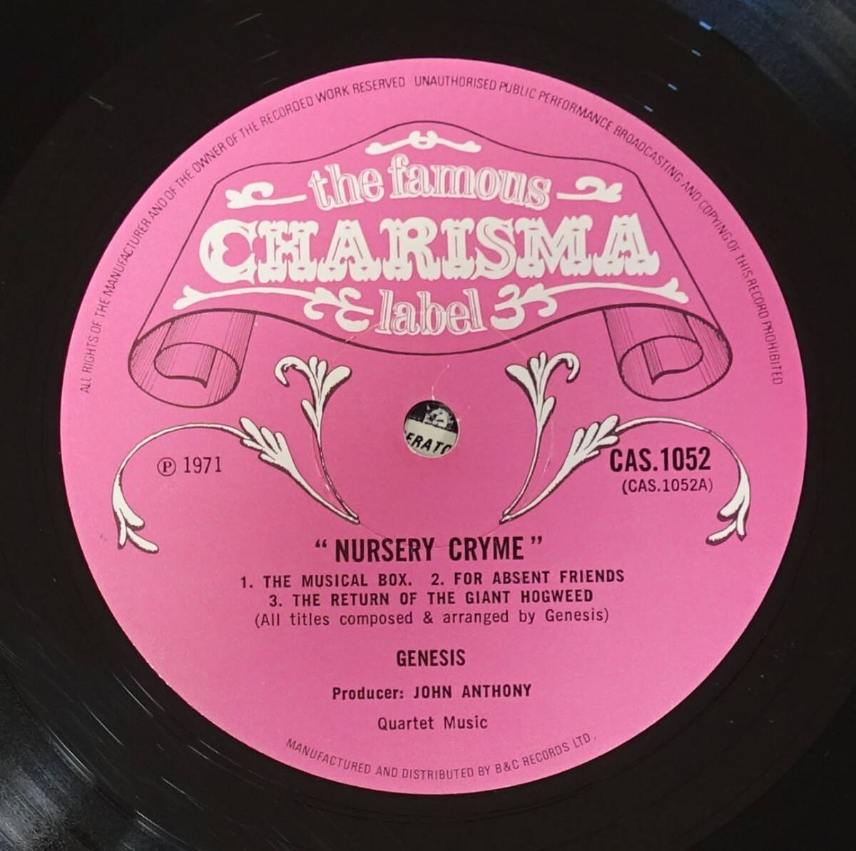 Yahoo!オークション - UK Original 初回 Charisma CAS 1052 1st Pink R...