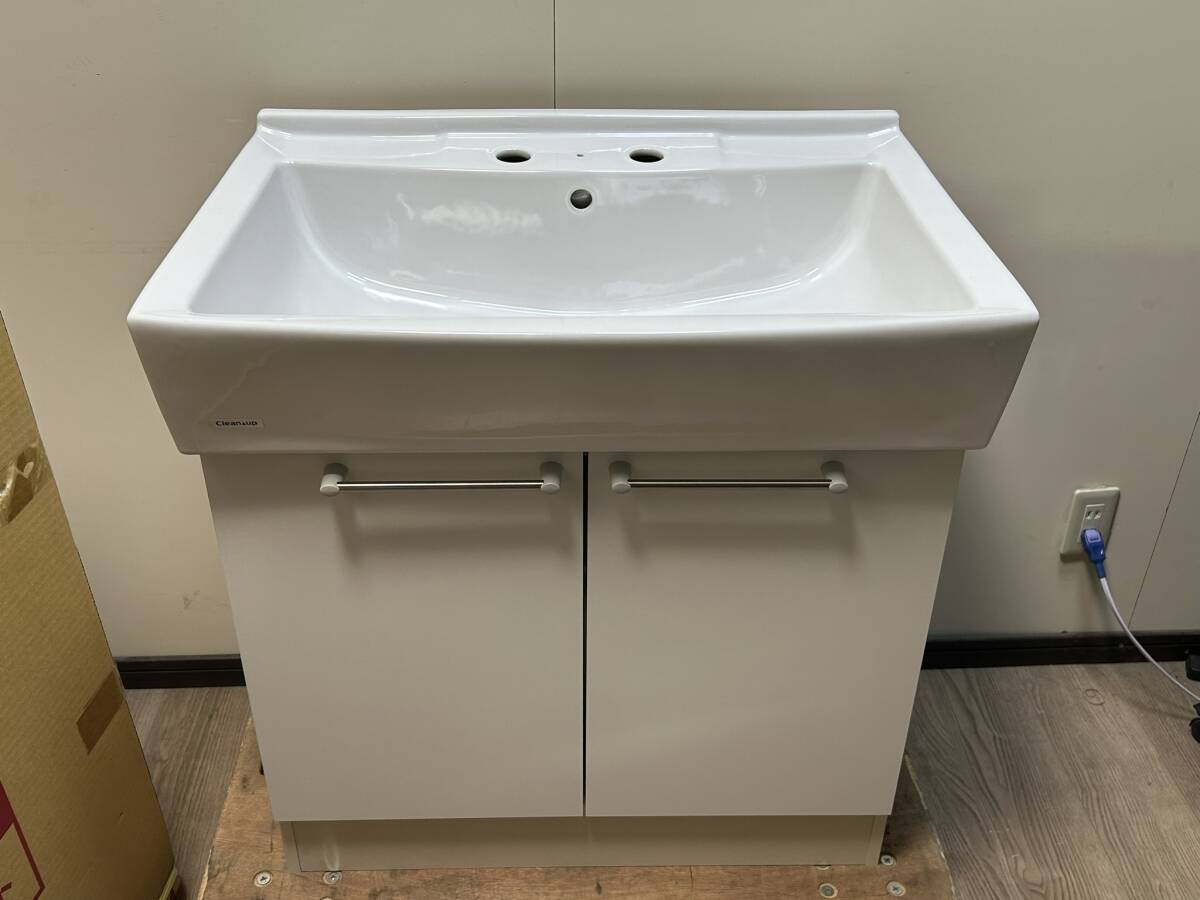 Yahoo!オークション - 4783 未使用 Cleanup クリナップ 洗面化粧台 三...