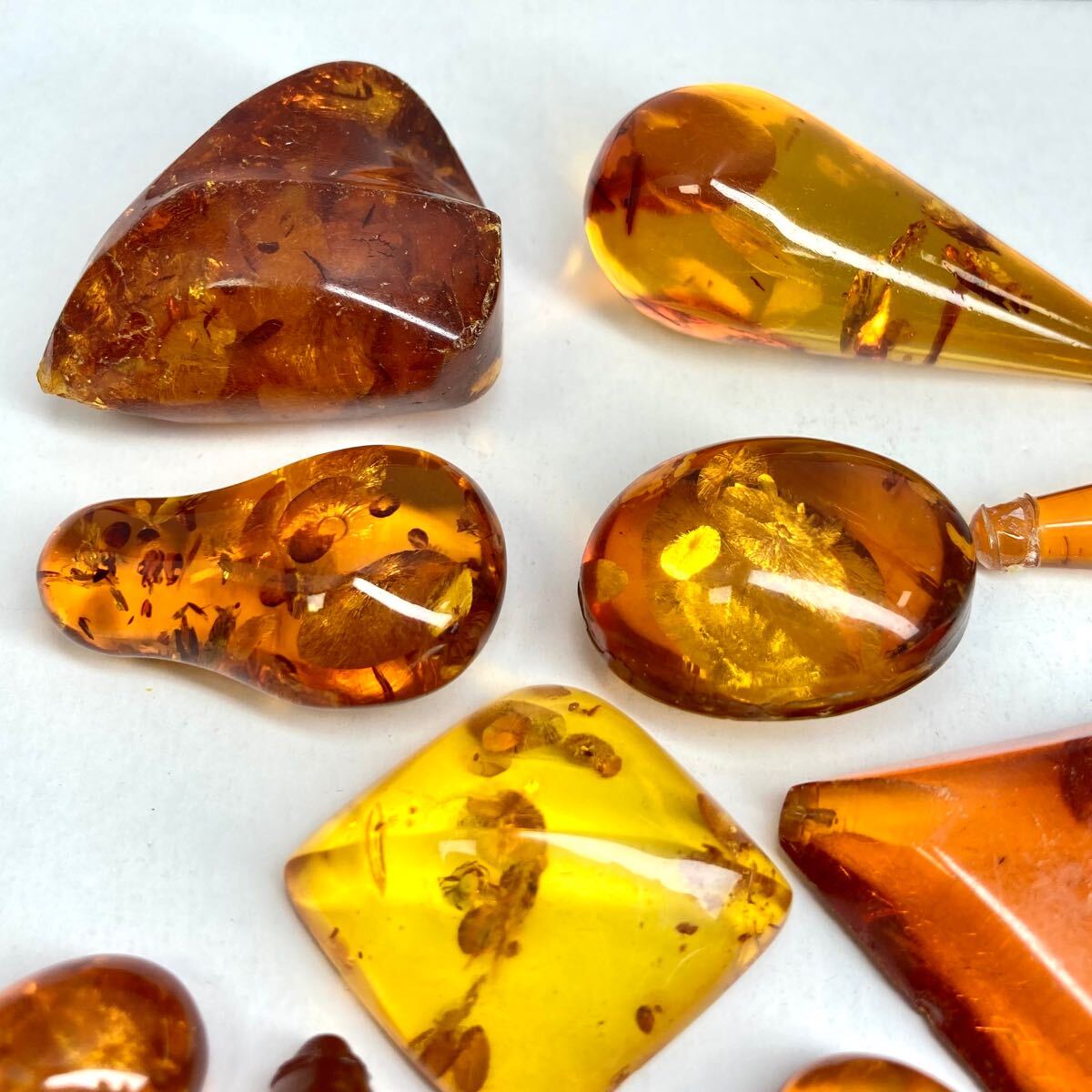 Yahoo!オークション - 天然本琥珀おまとめ200.5ct O 40.1g ルース ...