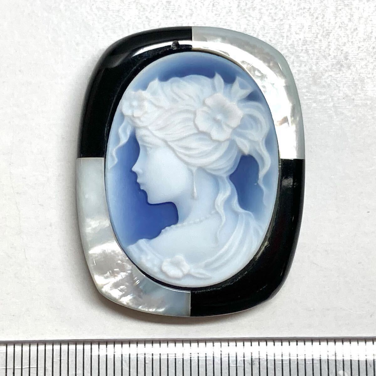 Yahoo!オークション - 枠付き ストーンカメオ76.5ct o 約37.6×29.9...