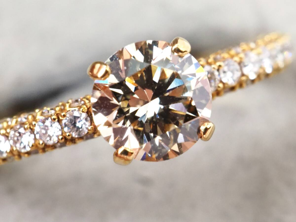 Yahoo!オークション - 【5169T】K18 天然ダイヤモンド 0.549ct/0.39ct/...