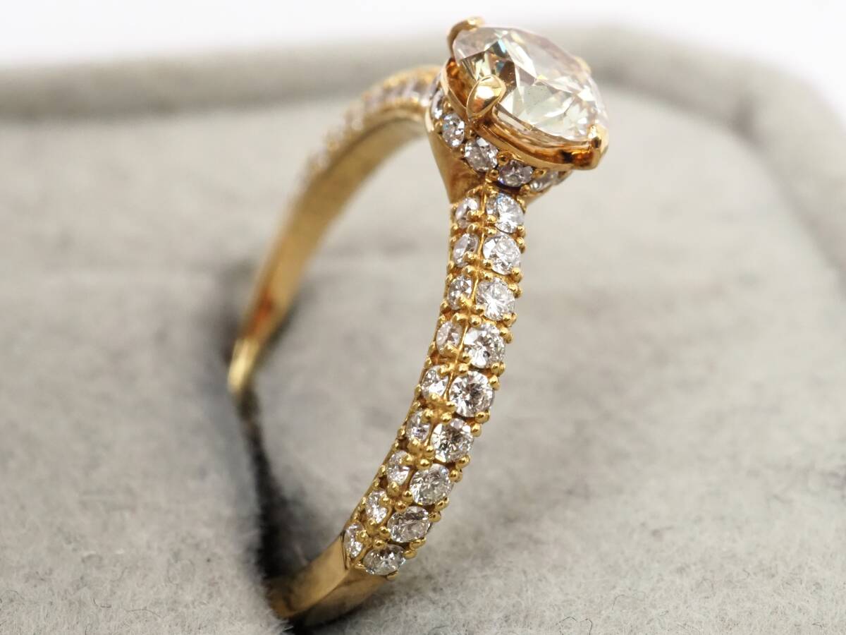 Yahoo!オークション - 【5169T】K18 天然ダイヤモンド 0.549ct/0.39ct/...