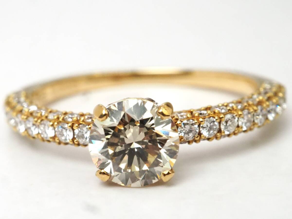 Yahoo!オークション - 【5169T】K18 天然ダイヤモンド 0.549ct/0.39ct/...