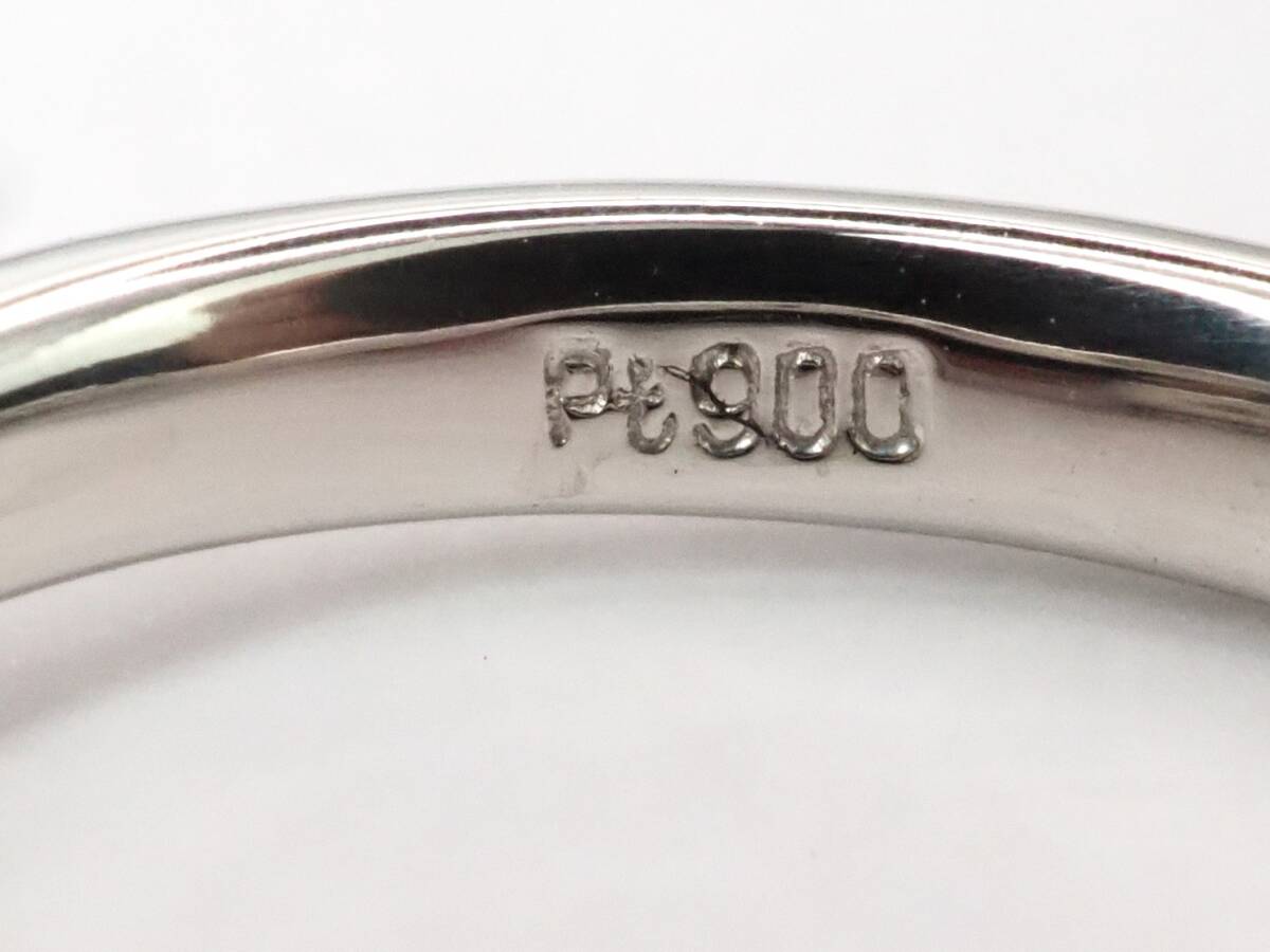 Yahoo!オークション - 【5286A】Pt900 天然ダイヤモンド 0.465ct/0.419...