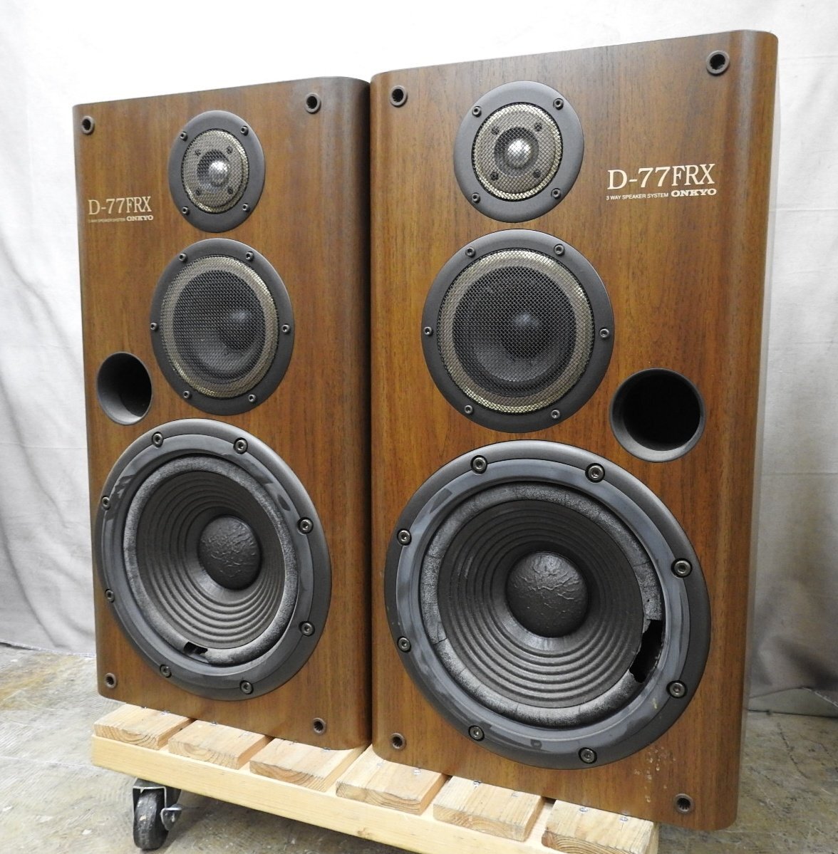 Yahoo!オークション - ONKYO オンキョー D-77FRX スピーカーペア ジャ...