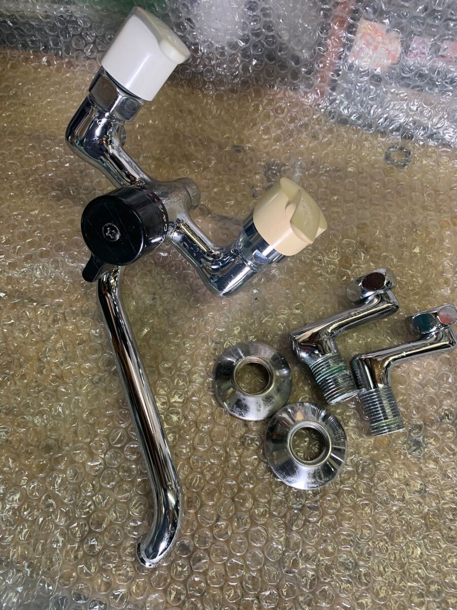 Yahoo!オークション - SANEI 2ハンドル混合水栓