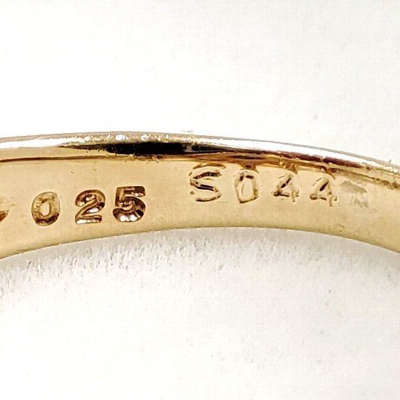 Yahoo!オークション - Y9182 K18/Pt900 天然サファイア 0.44ct 天然ダ...