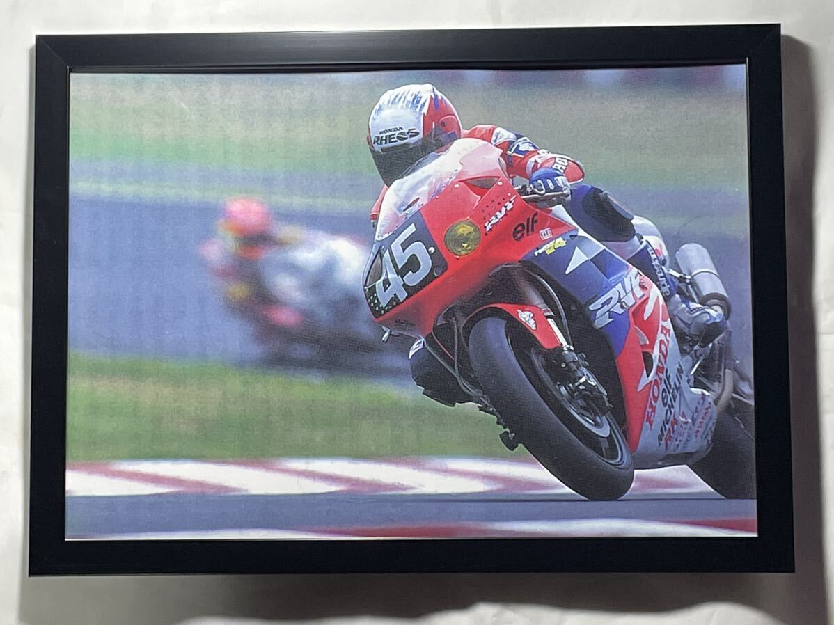 Yahoo!オークション - 「岡田忠之/ ホンダRVF/ RC45 '94」A4サイズ 鈴...