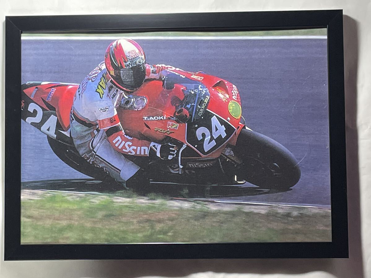 Yahoo!オークション - 「青木拓磨/ ホンダRVF/ RC45 '94」A4サイズ 鈴...