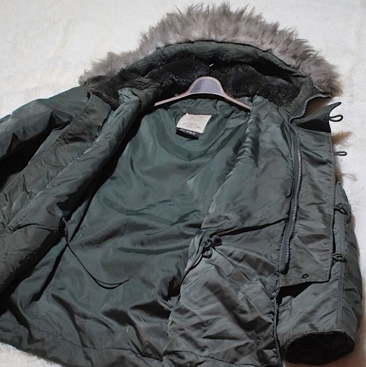 Yahoo!オークション - 1円 80s USA製 《ALPHA INDUSTRIES》 N-3B(M)ミ...
