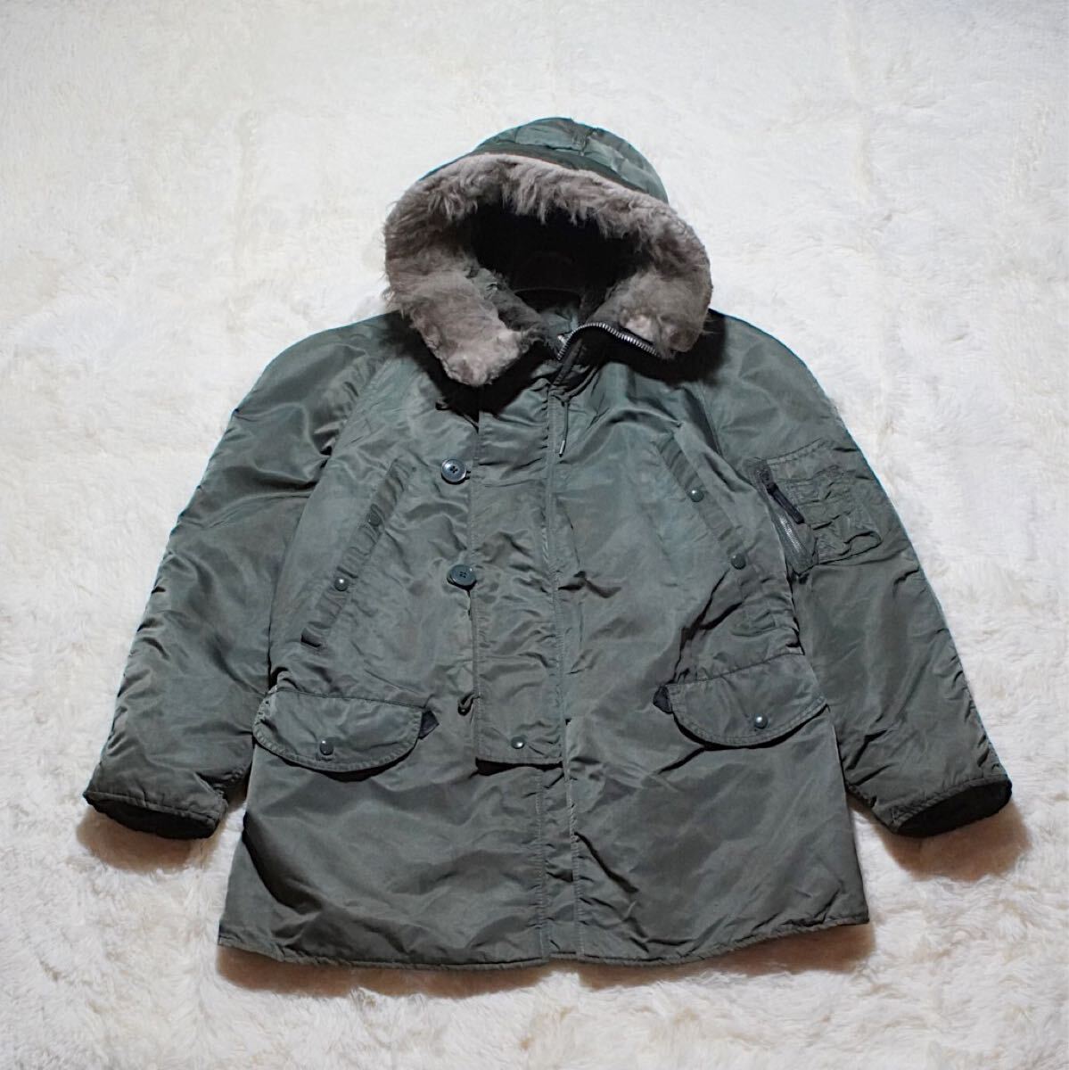 Yahoo!オークション - 1円 80s USA製 《ALPHA INDUSTRIES》 N-3B(M)ミ...