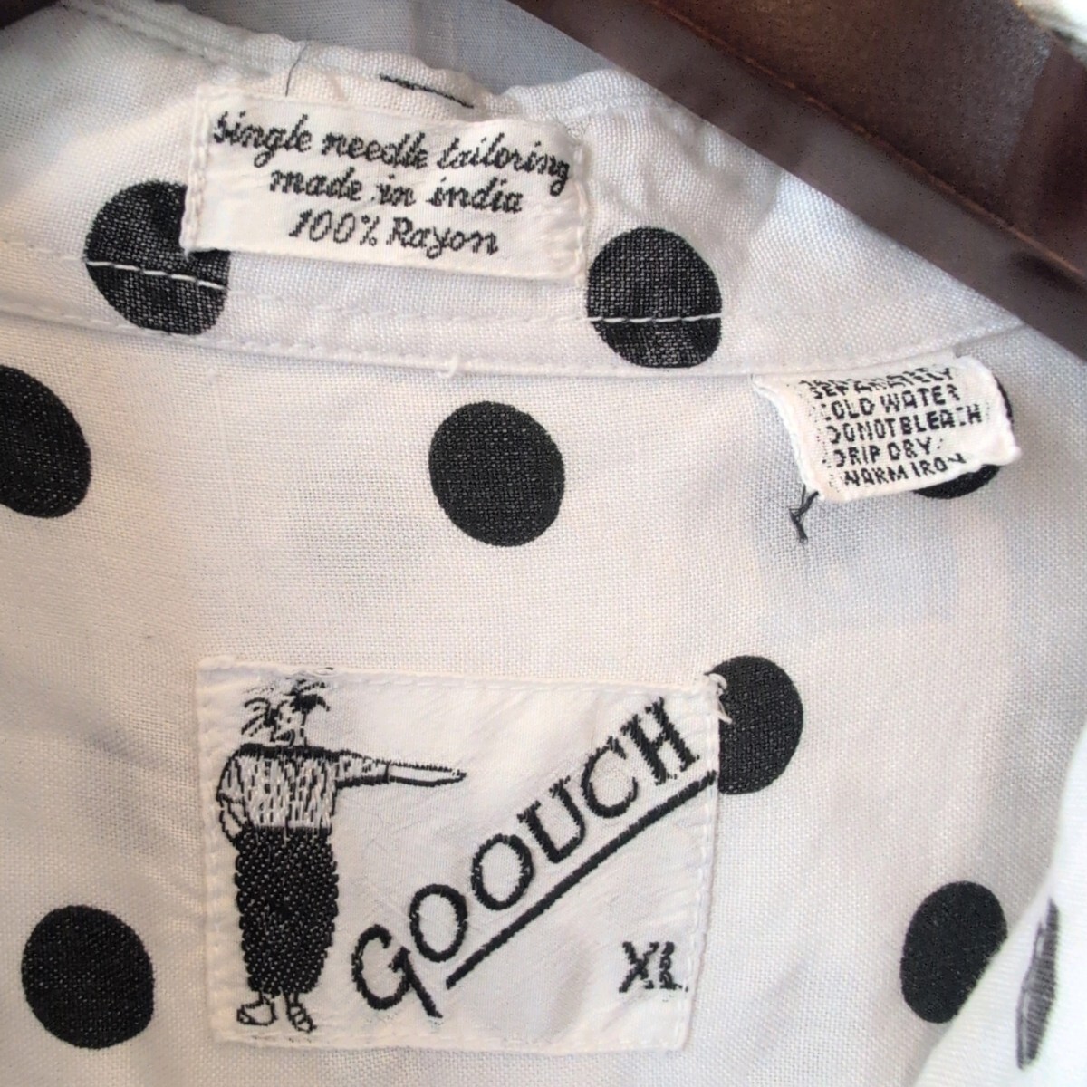 Yahoo!オークション - Vintage GOOUCH グーチ ドット柄 半袖シャツ メ...