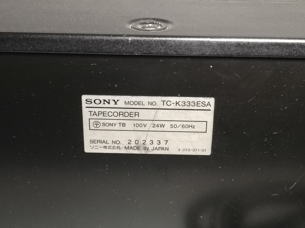 Yahoo!オークション - SONY TC-K333ESA カセットデッキ ジャンク