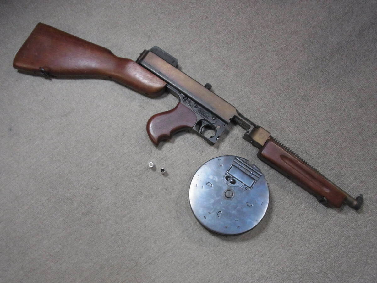 Yahoo!オークション - 2410 絶版 MGC トンプソン M1921 SMG ドラムマガ...