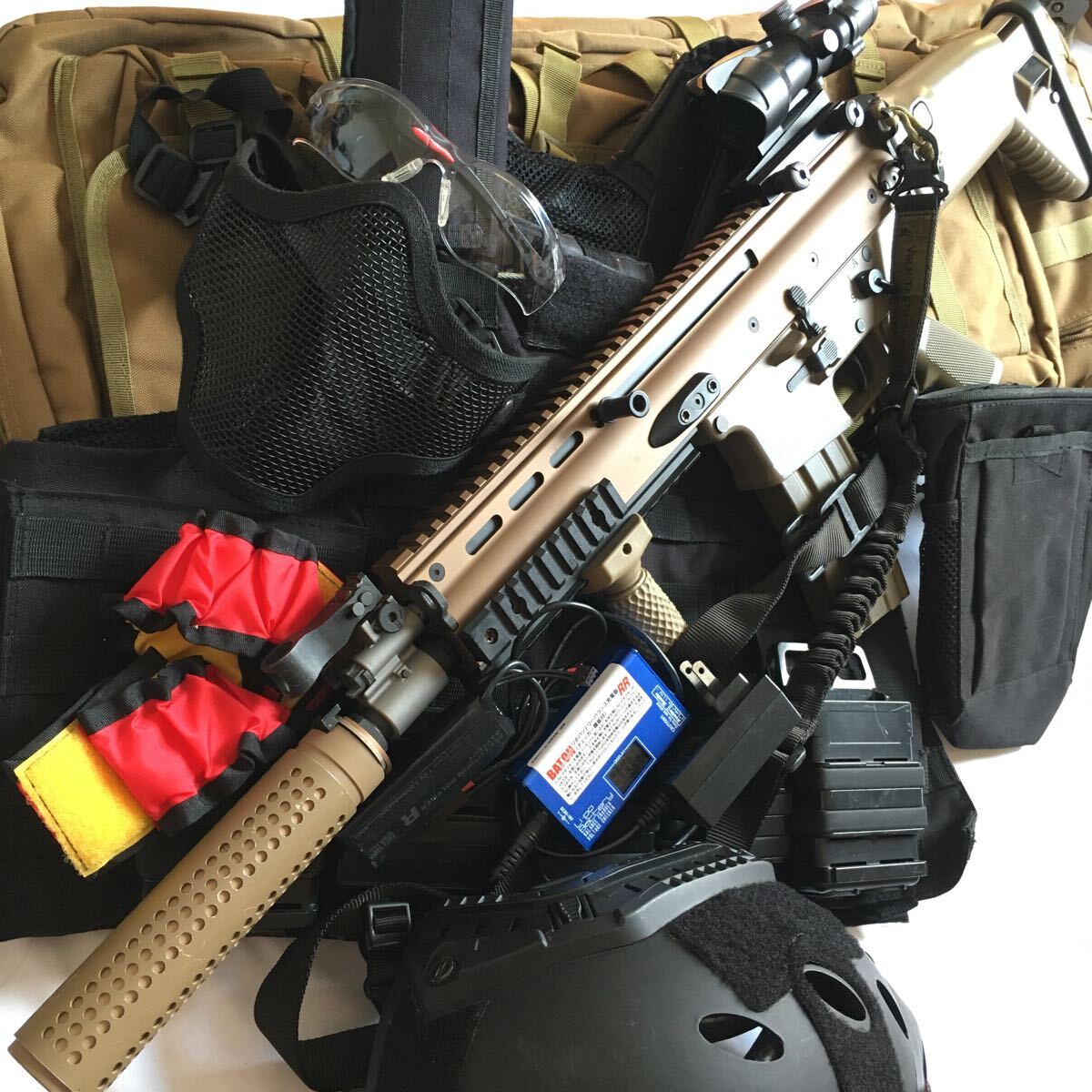 最終値下げです東京マルイガンケース付きSCAR-L MK16 Modカスタム 最終値下げです東京マルイガンケース付きSCAR-L MK16 Modカスタム