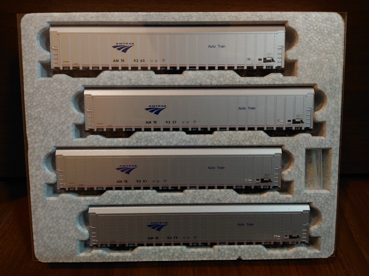 Yahoo!オークション - KATO Nゲージ Autorack Amtrak #106-5501 #106-5...