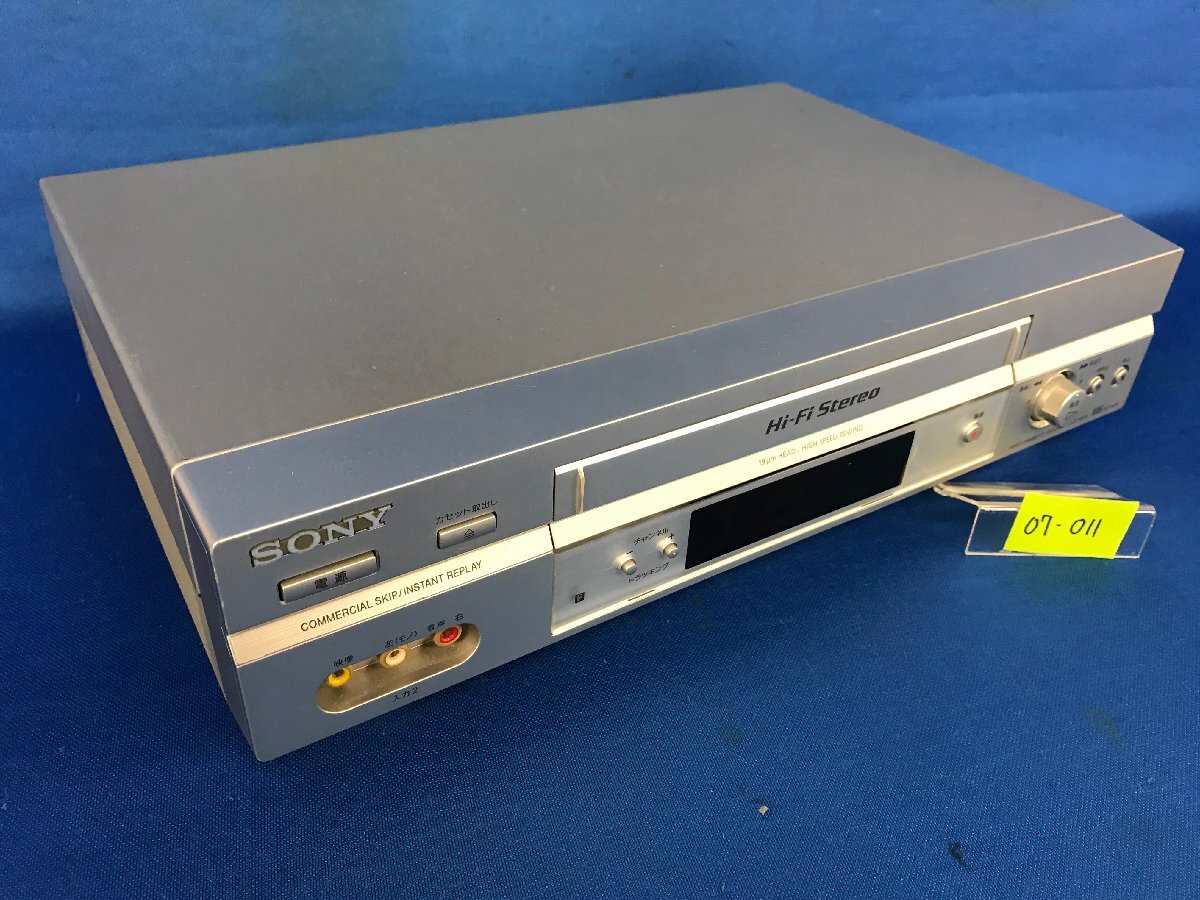 Yahoo!オークション - 07―011 ビデオデッキ SONY/ソニー VHS Hi...