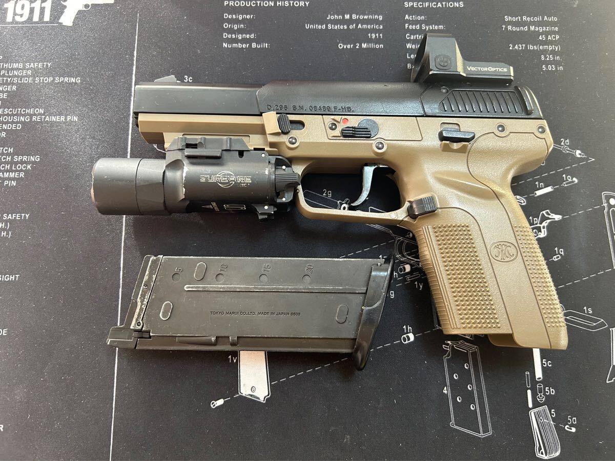 Yahoo!オークション - 東京マルイ ガスガン FN57 カスタム