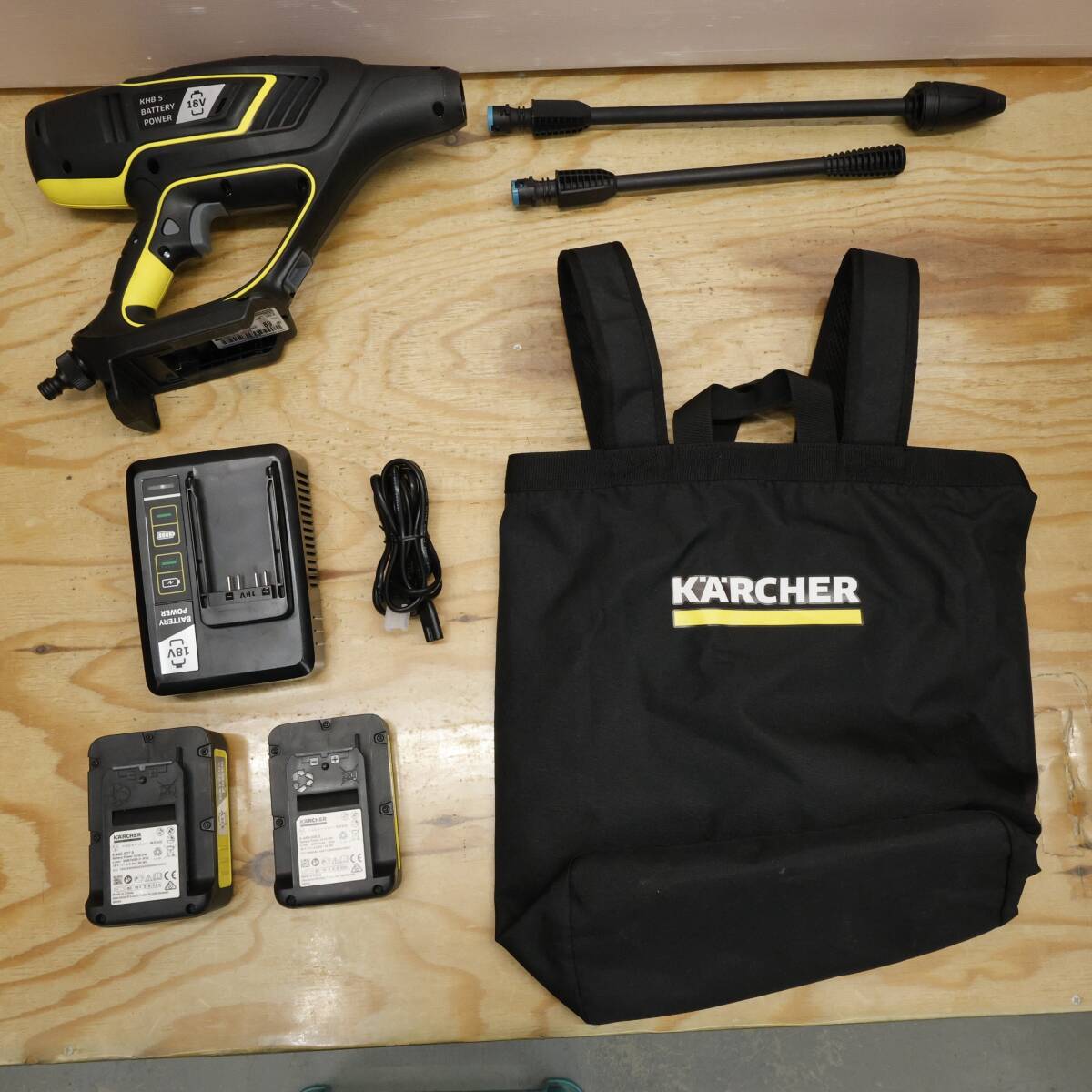 Yahoo!オークション - NX24 ケルヒャー 18V モバイル高圧洗浄機 KHB 5 ...