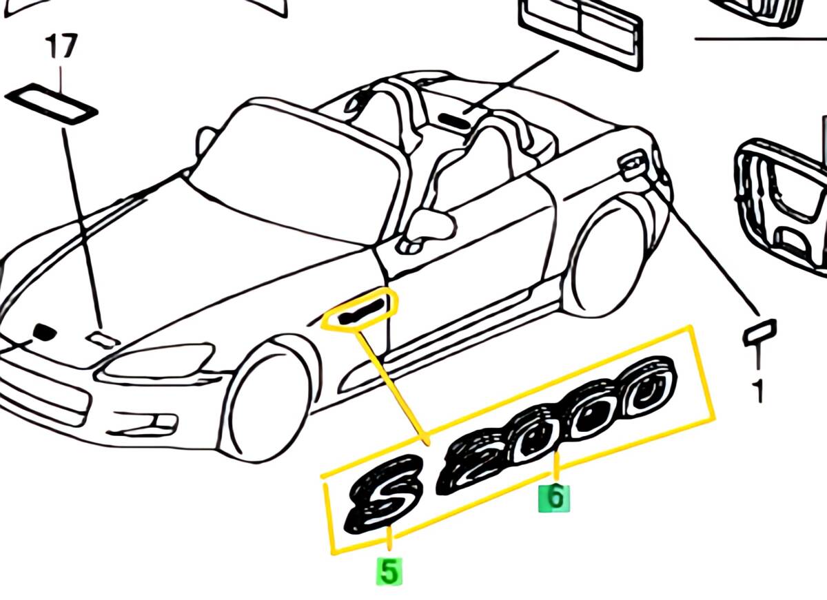 Yahoo!オークション - 左右セット 超希少 未使用 純正 ホンダ サイド...