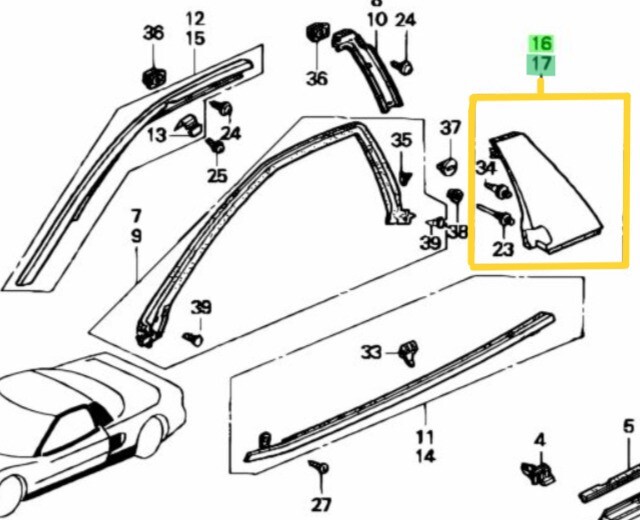 Yahoo!オークション - 左右セット 超希少 未使用 純正 ホンダ ガーニ...