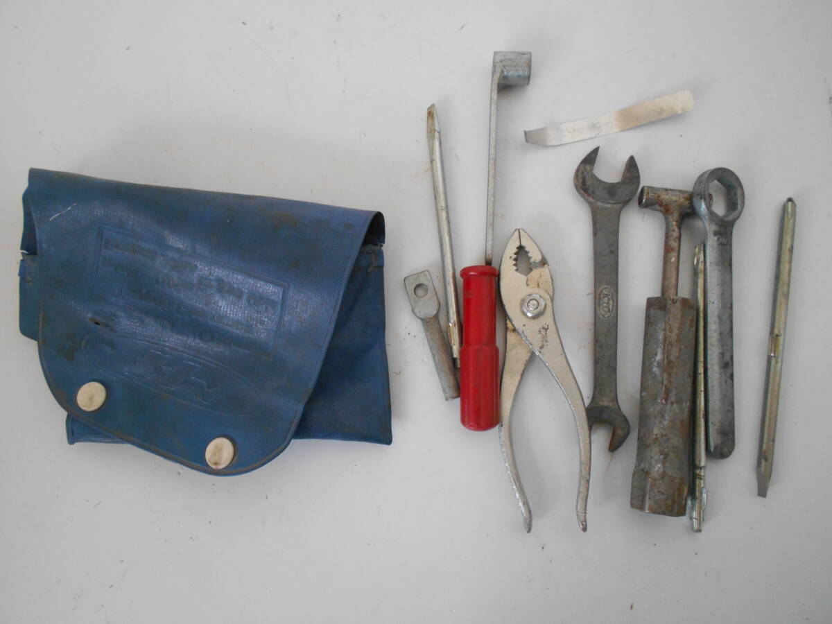 Yahoo!オークション - 旧車 ホンダ 純正工具 携帯工具 青 幅広横型 当...