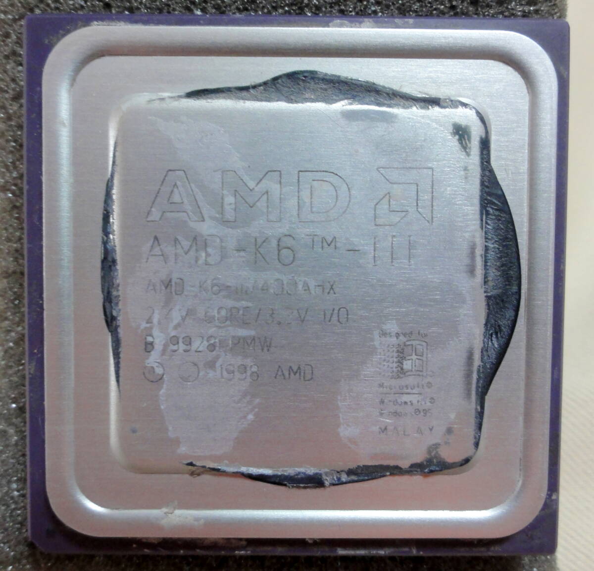 Yahoo!オークション - AMD K6-Ⅲ/400MHz 2.4V Socket7 K6-3