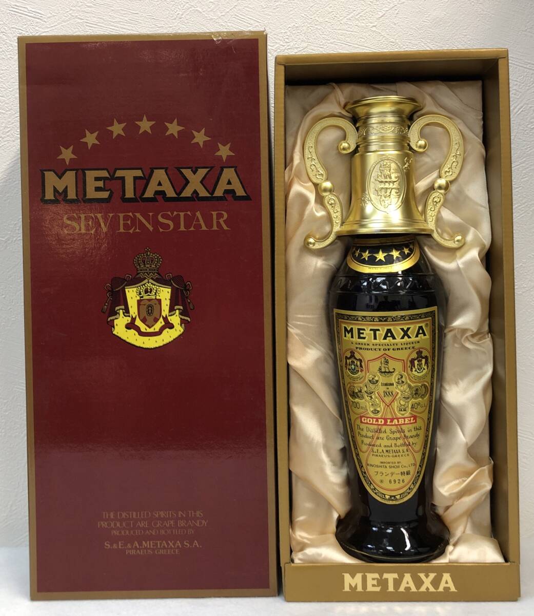Yahoo!オークション - 1円～ METAXA メタクサ ゴールドラベル ブランデ...