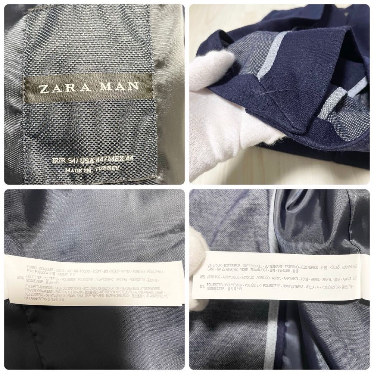 Yahoo!オークション - ZARA MAN【3XLサイズ位 美品】テーラードジャケ...