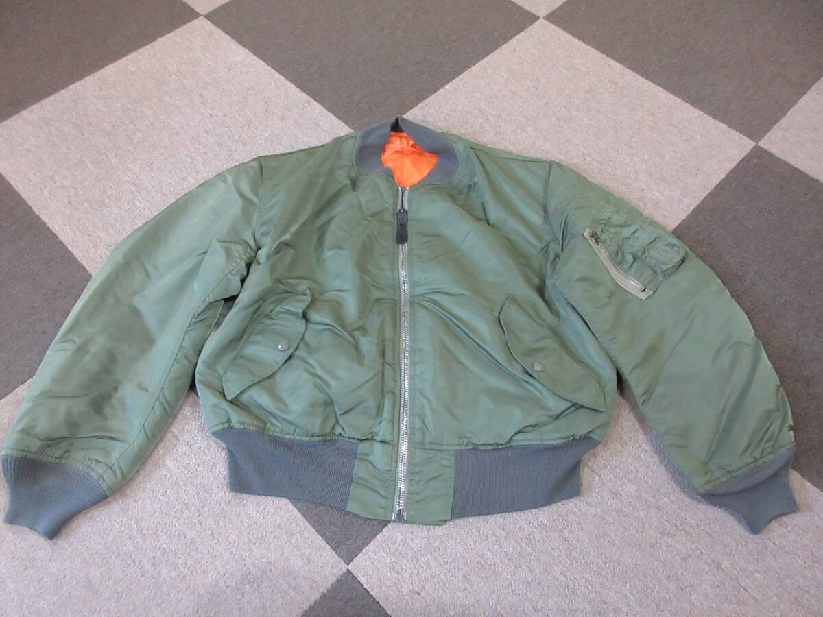 Yahoo!オークション - 80s90s Greenbrierind社製 USA製 MA-1 Lサイズ ...