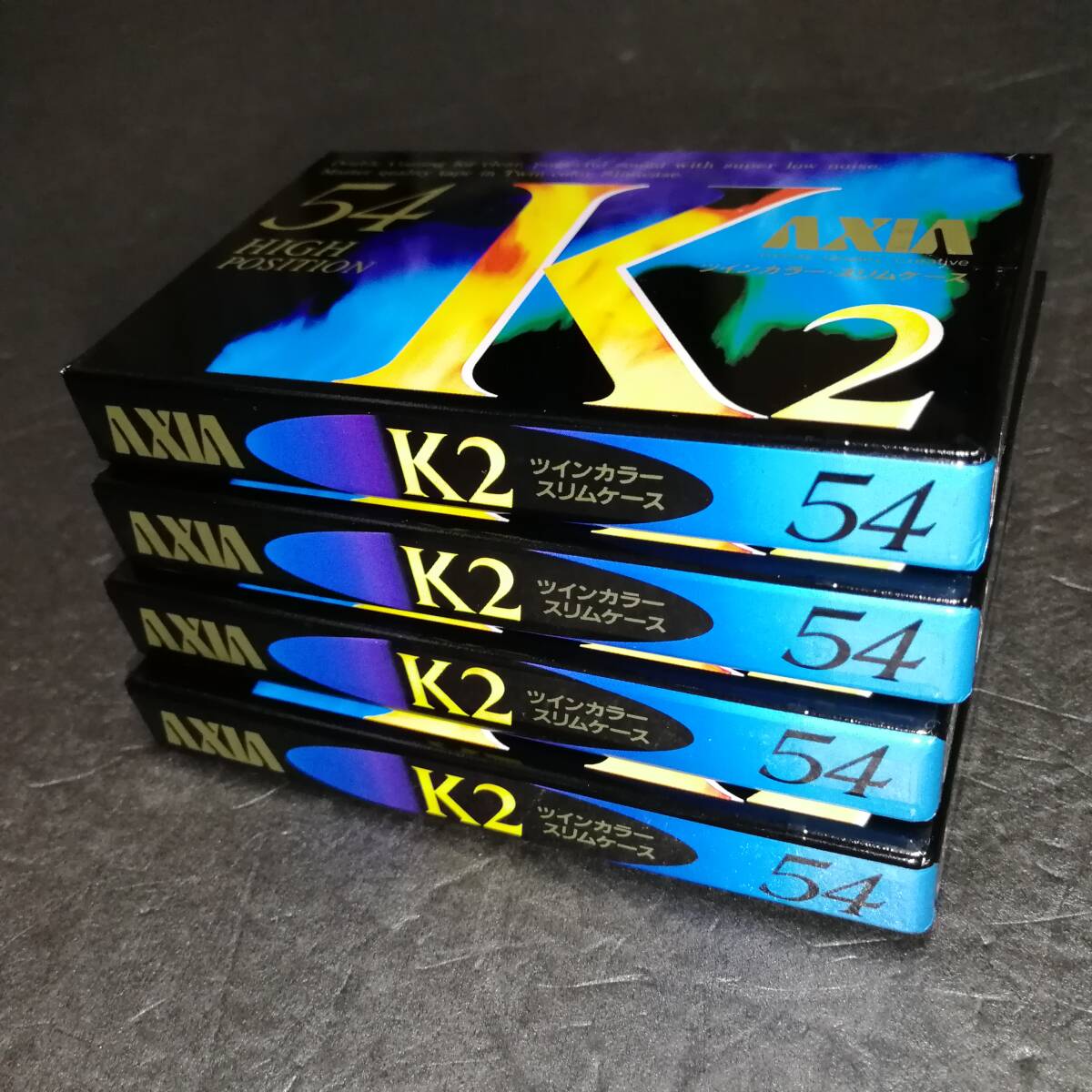 Yahoo!オークション - 未開封 カセットテープ AXIA K2 54分 4本セット