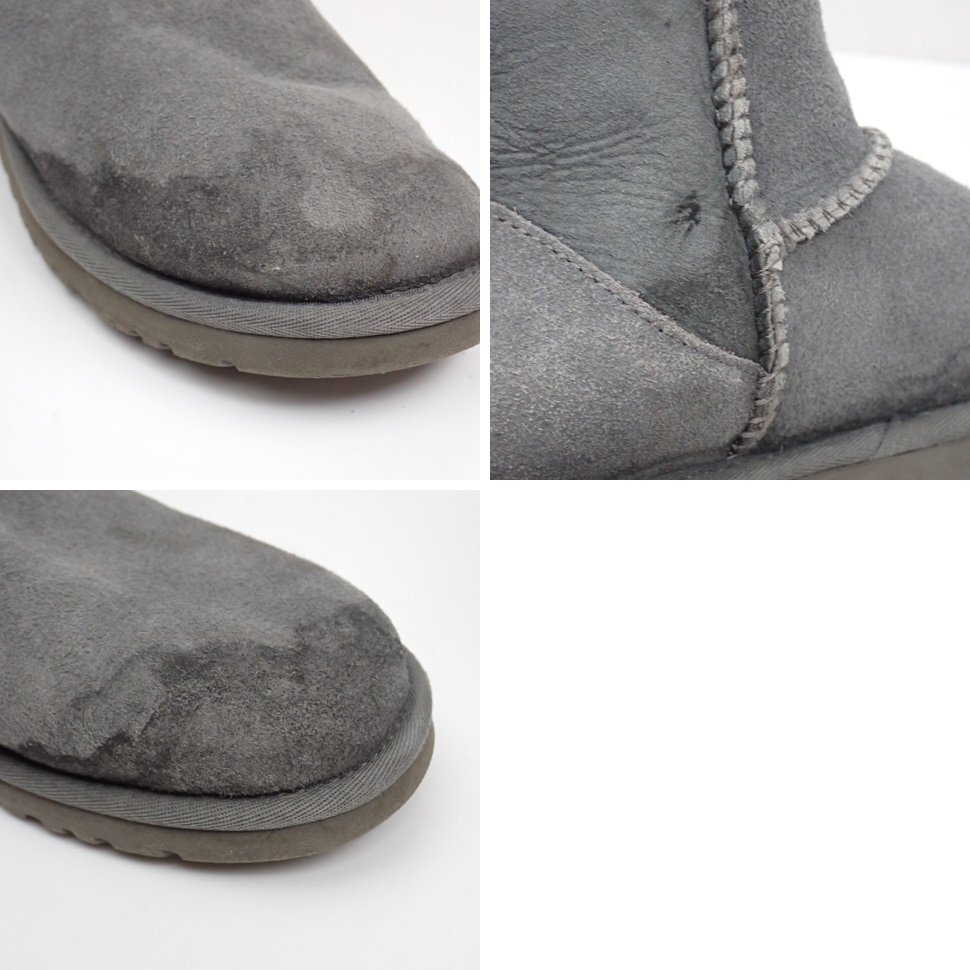 Yahoo!オークション - UGG/アグ ムートンブーツ US6/23cm/ダークグレ...