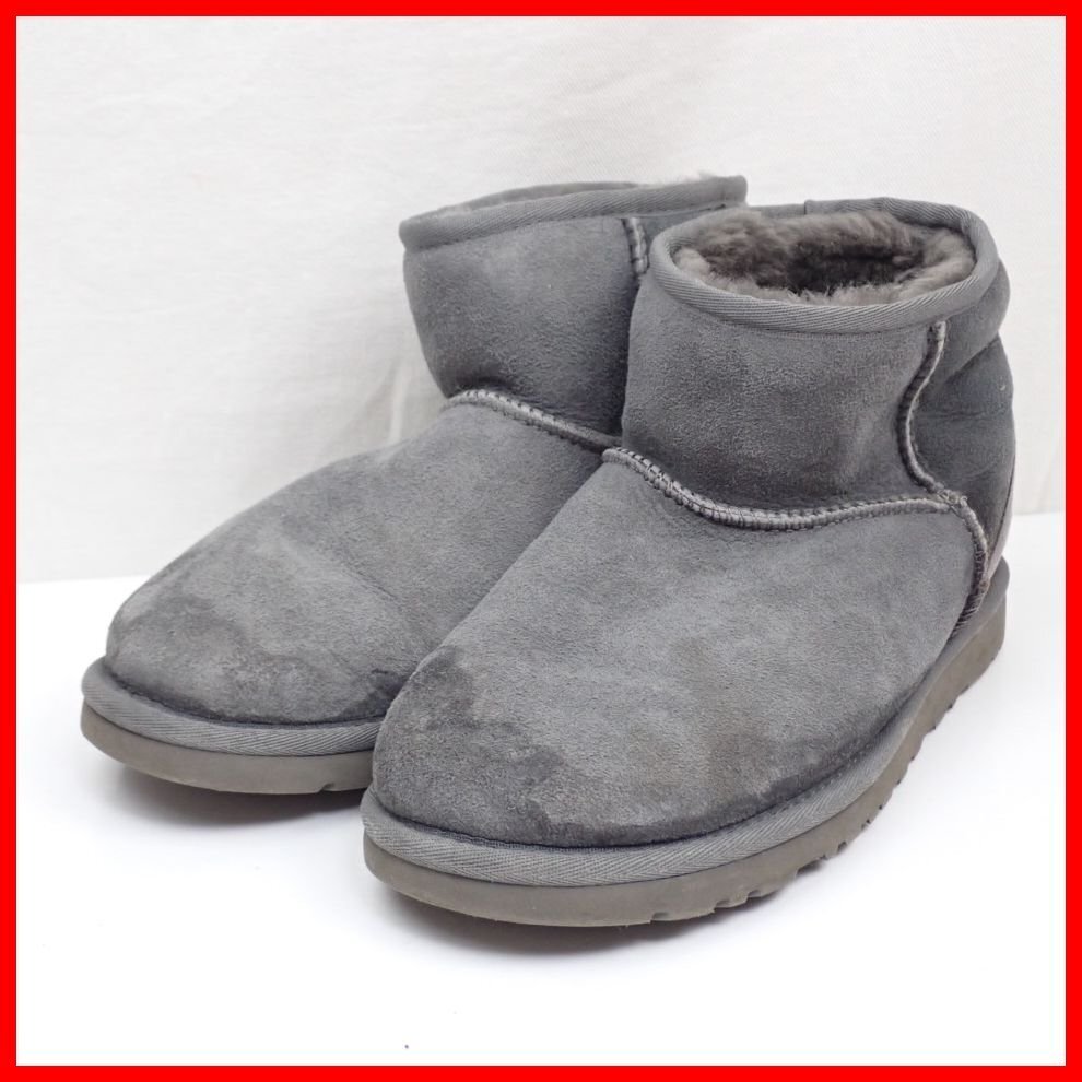UGG/アグ ムートンブーツ US6/23cm/ダークグレー/シープスキン/ショート丈/靴&1808300271(US6)｜売買されたオークション情報、yahooの商品情報をアーカイブ公開 ...