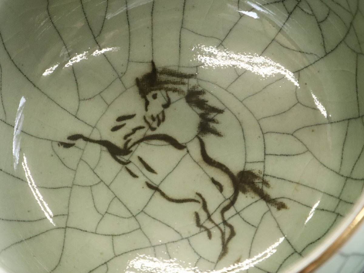 Yahoo!オークション - 相馬焼 志隆 金彩跳馬 湯呑 五客揃 /相馬志隆 馬...