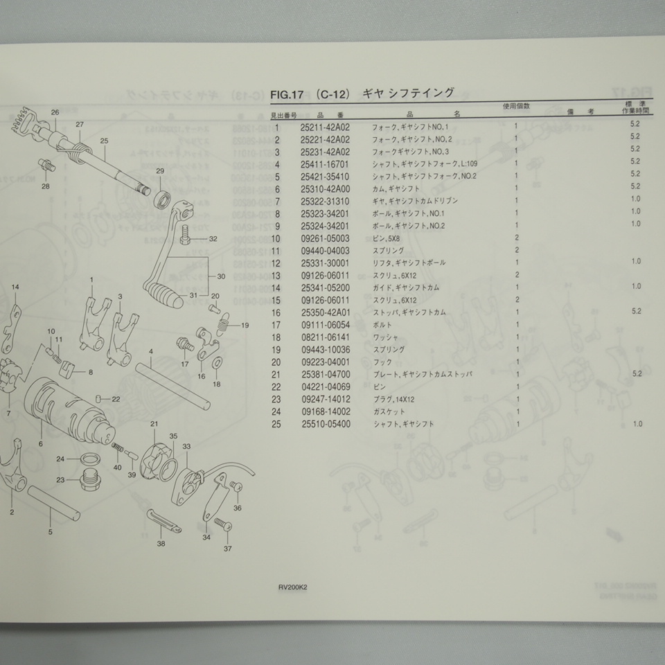 Yahoo!オークション - VanVan 200 NH41A RV200 スズキ パーツリスト 4...