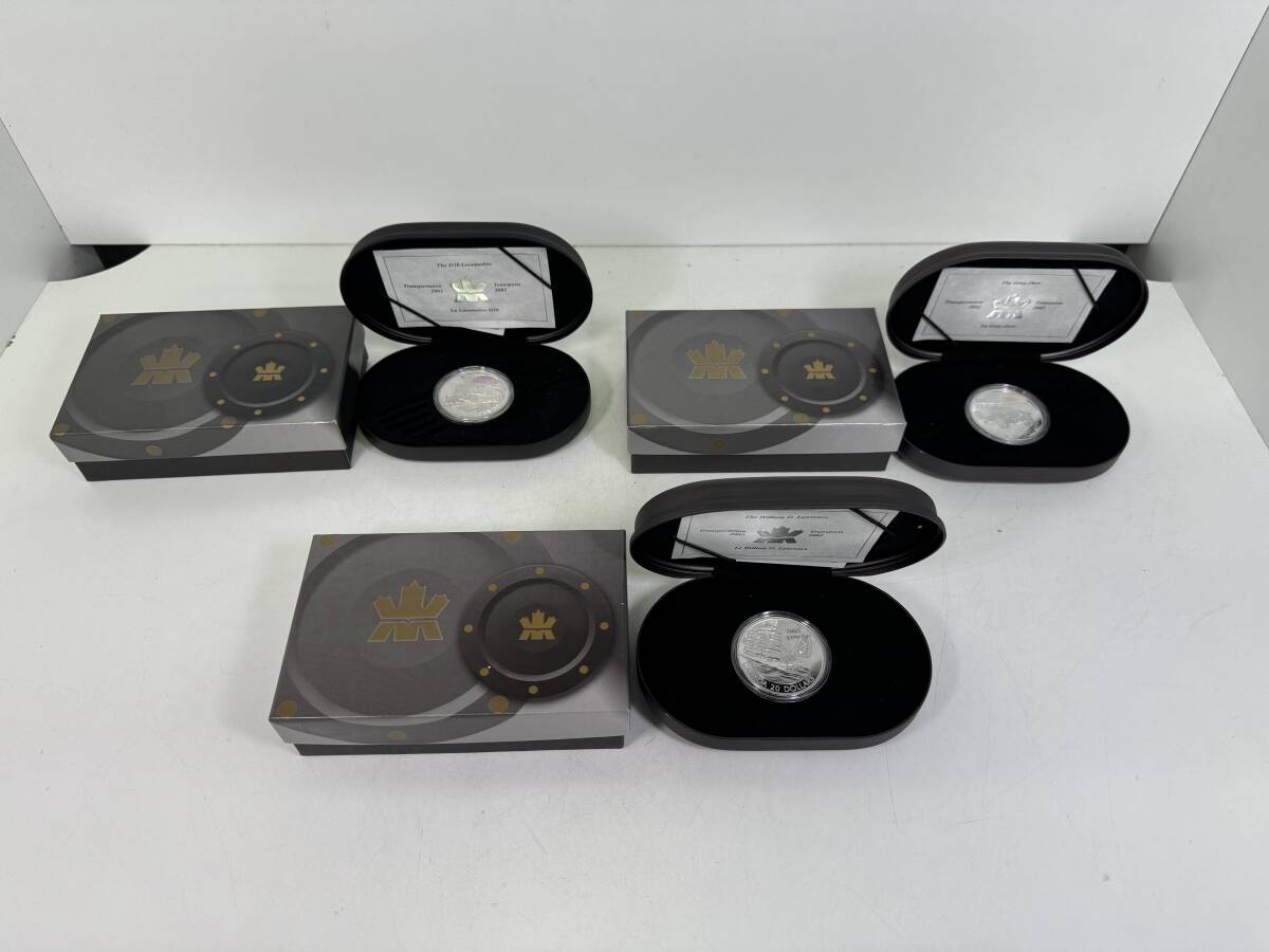 Yahoo!オークション - 0610-236 0594 プルーフ銀貨 3種セット カナダ 2...