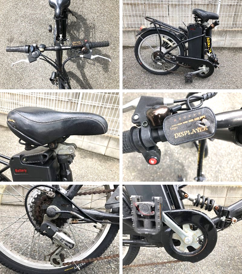 Yahoo!オークション - BONITA ボニータ 折りたたみ 電動自転車 20イ...