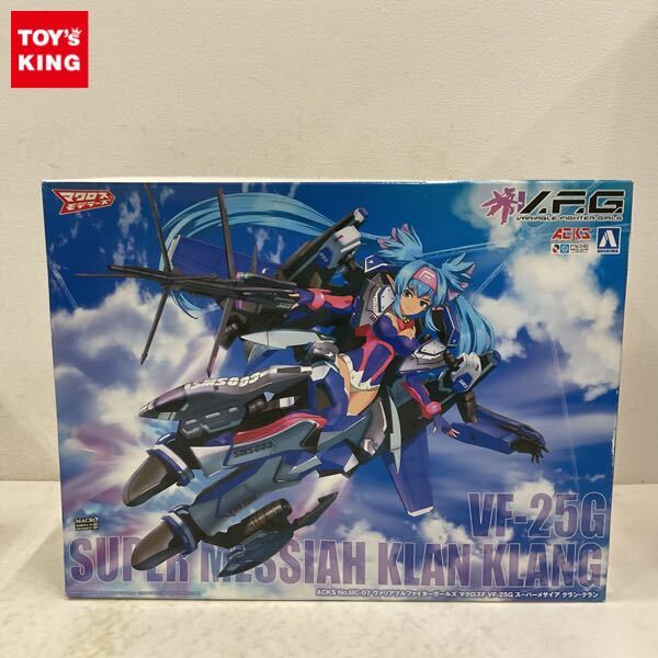 Yahoo!オークション - 1円〜 アオシマ V.F.G. マクロスF VF-25G スーパ...