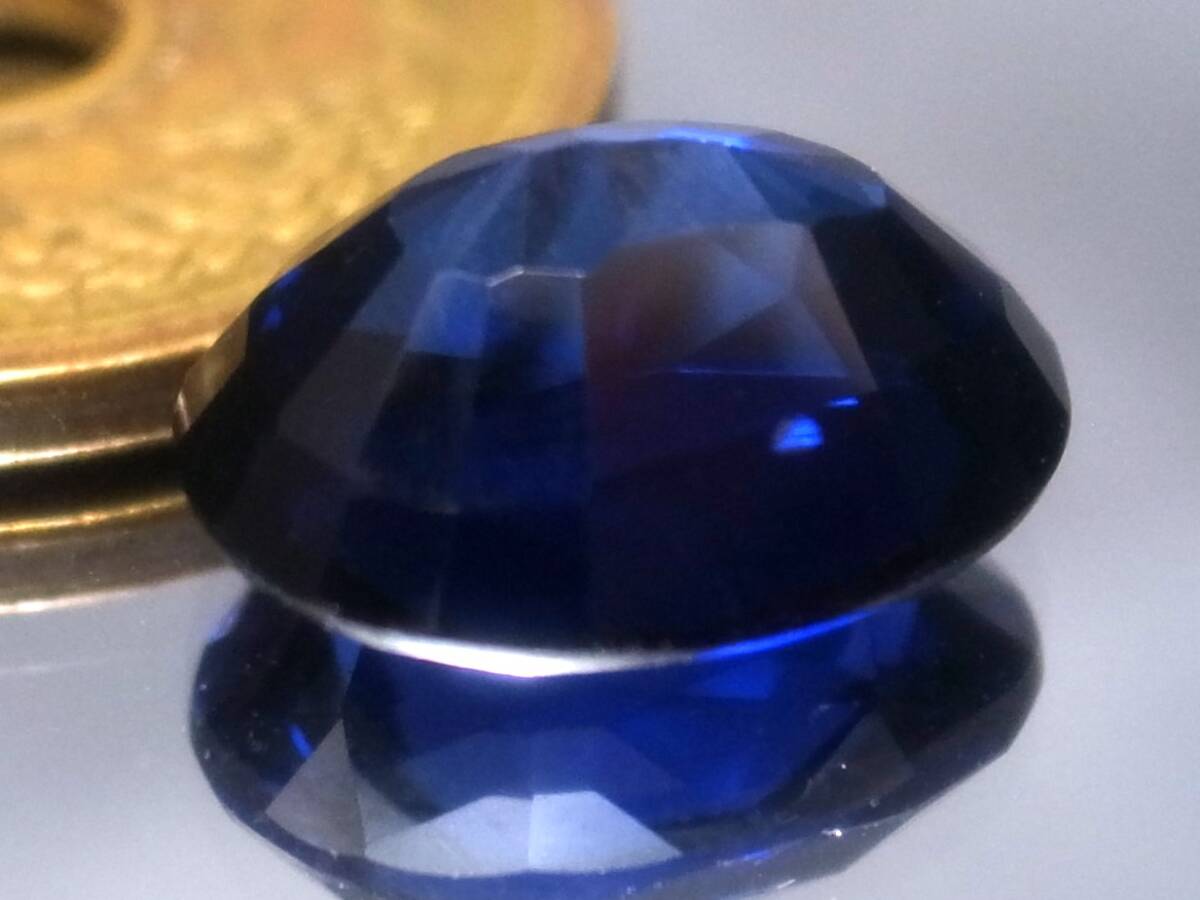 Yahoo!オークション - 6.84ct 新品・ロイヤルブルーカラー 合成サファ...