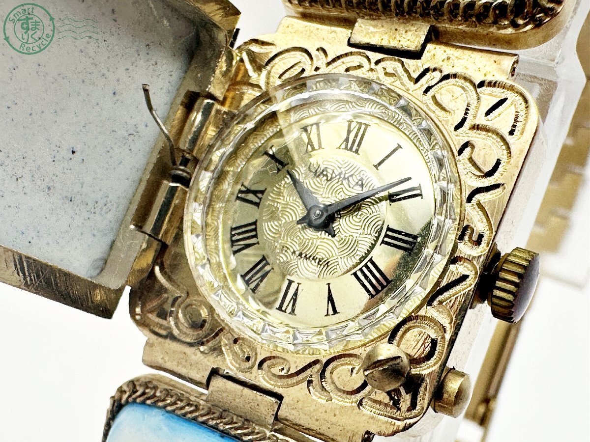 Yahoo!オークション - 2410605905 ② YANKA ヤンカ 17石 花柄 ゴールド...