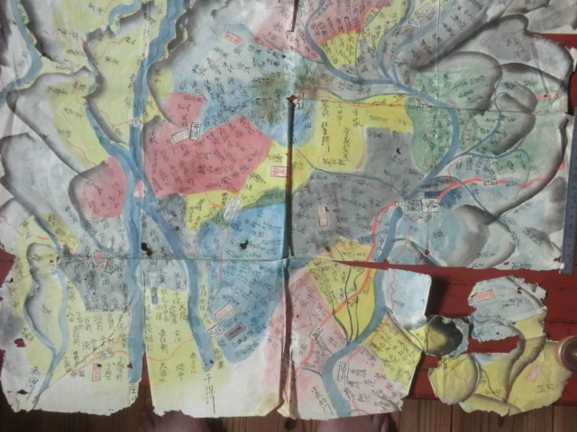 Yahoo!オークション - 加賀金沢藩領下向田村古地図 明治5年頃 砺波郡...