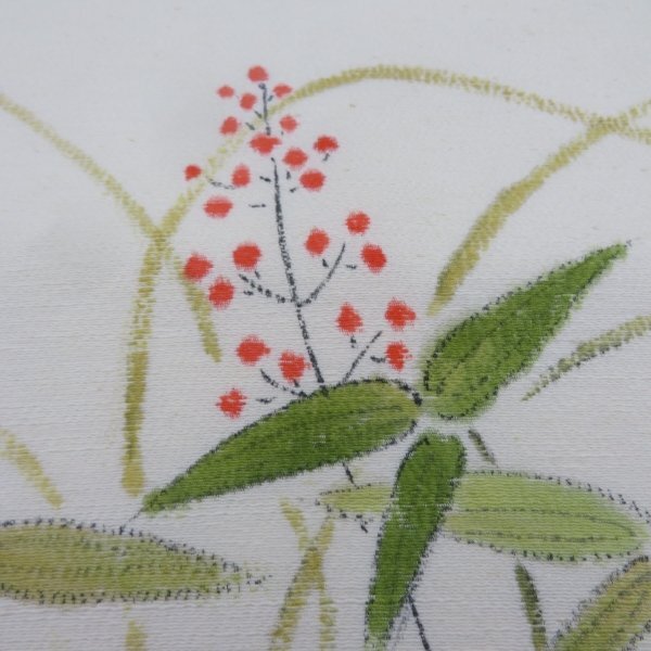 Yahoo!オークション - 着物10 1円 絹 名古屋帯 作家物 お太鼓柄 九寸...